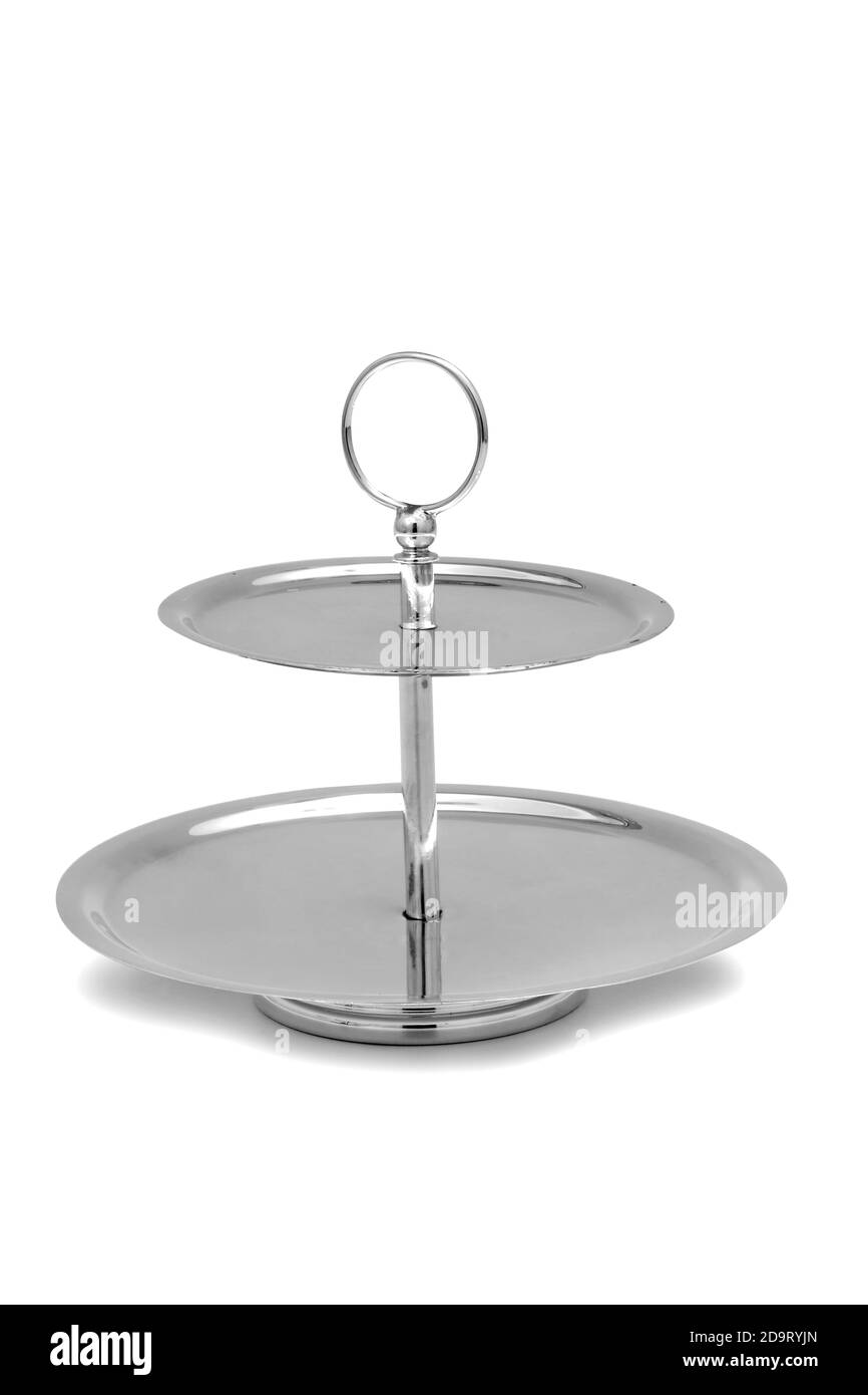 silver and tin pieces on white background Stock Photo - Alamy