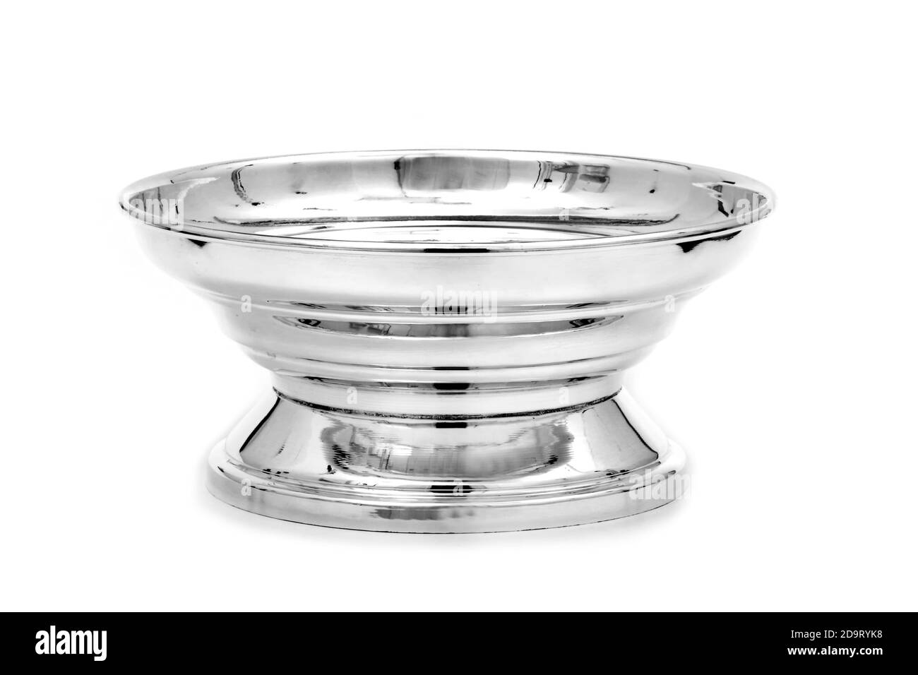 silver and tin pieces on white background Stock Photo - Alamy