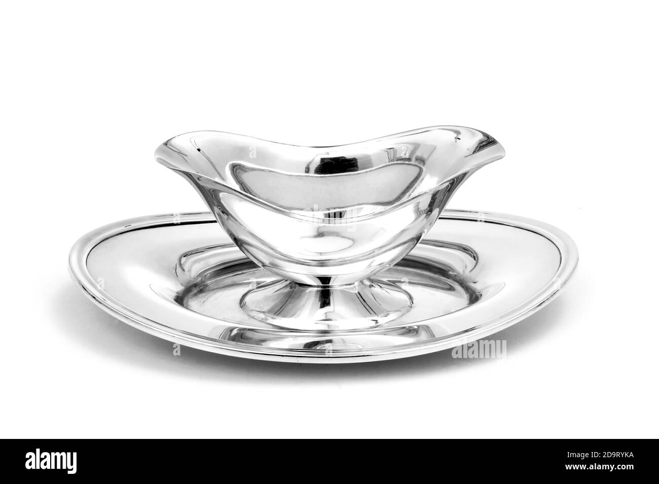 silver and tin pieces on white background Stock Photo - Alamy