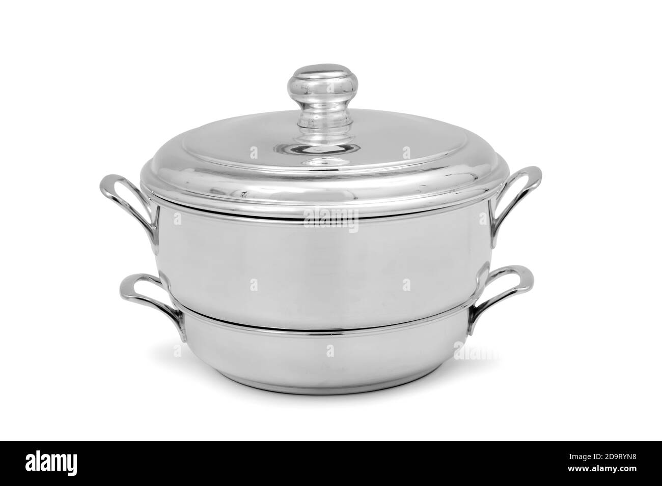 silver and tin pieces on white background Stock Photo - Alamy