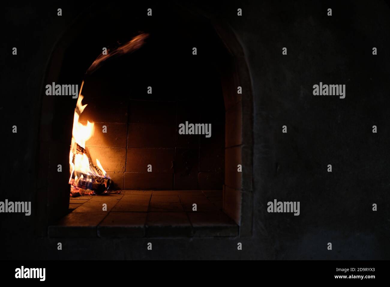 Fire inside oven hi-res stock photography and images - Alamy