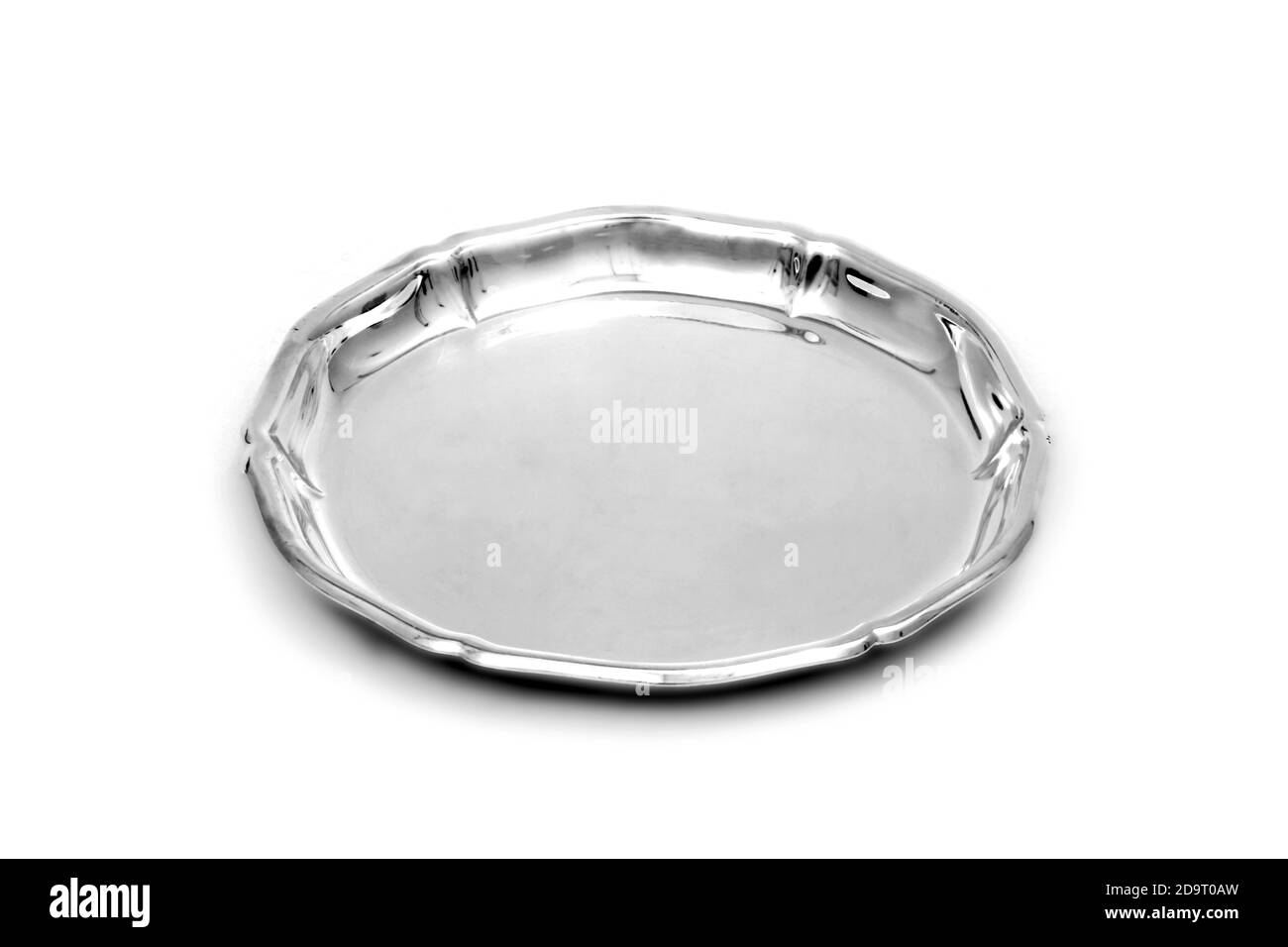 silver and tin pieces on white background Stock Photo - Alamy