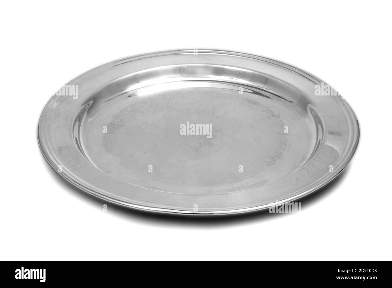silver and tin pieces on white background Stock Photo - Alamy
