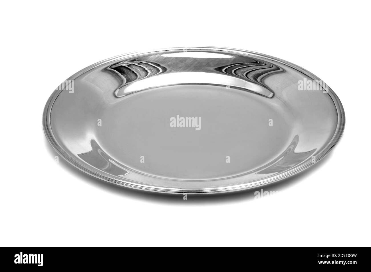 silver and tin pieces on white background Stock Photo - Alamy