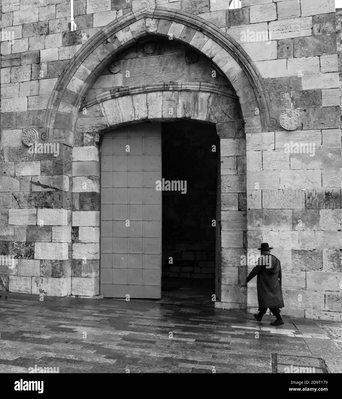 Jerusalem, Israel - November 5th, 2020: A jewish orthodox man, going ...