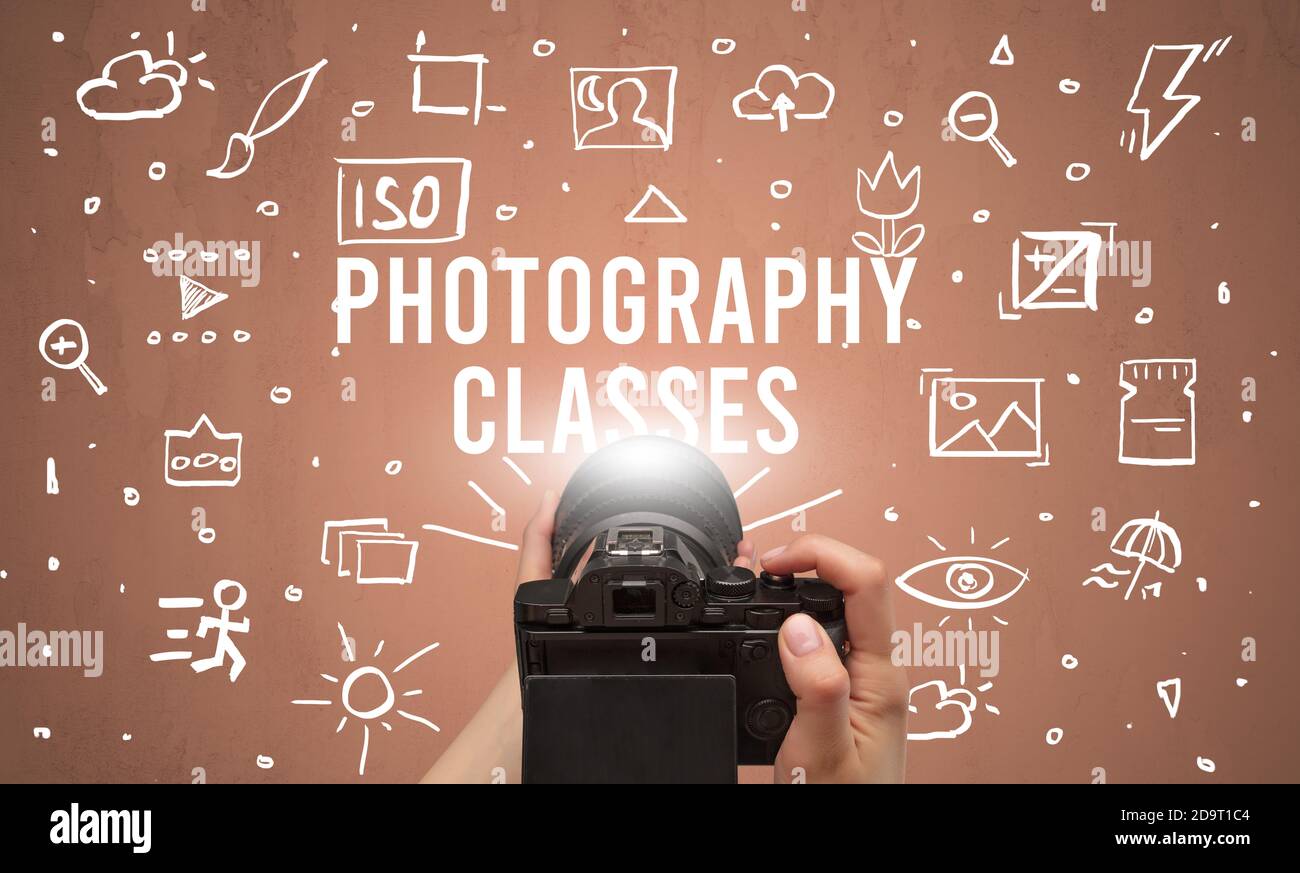 Hand taking picture with digital camera and PHOTOGRAPHY CLASSES ...