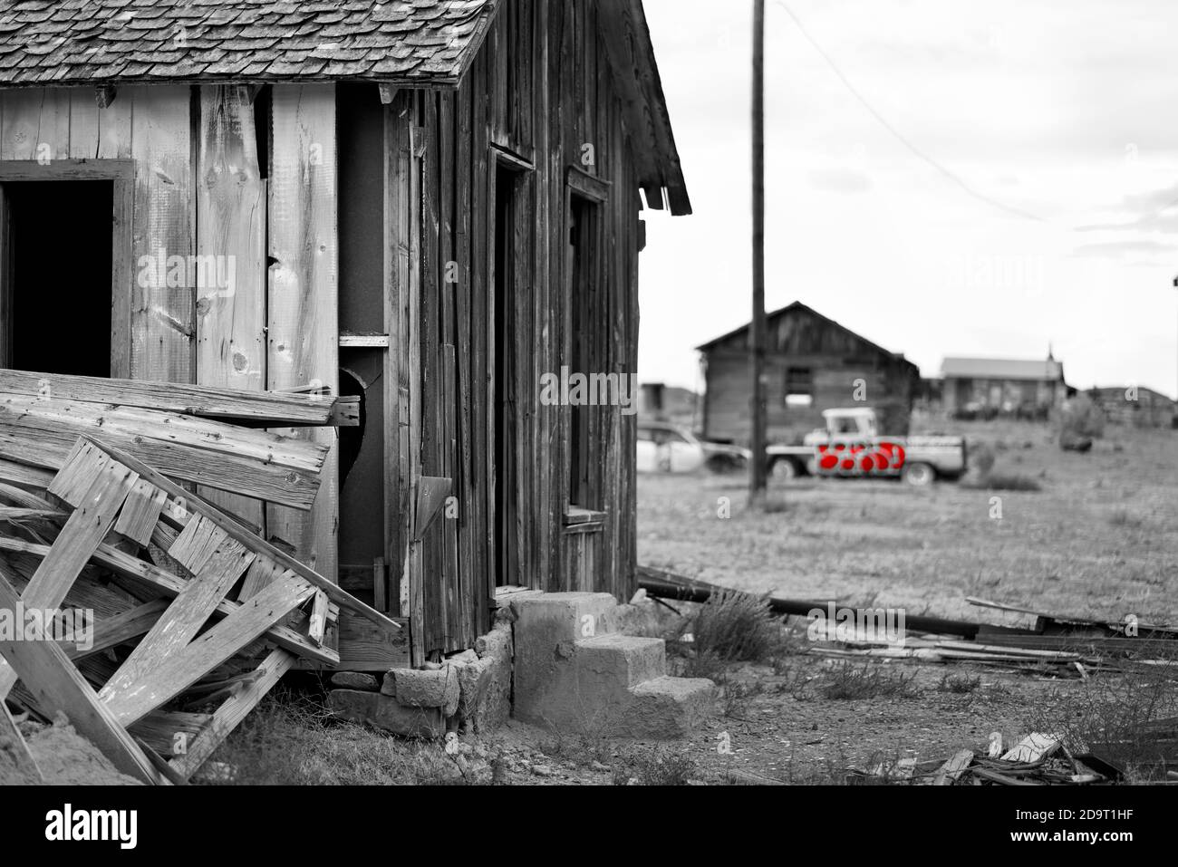 Relics of a typical old west railroad townCisco ghost town, Utah, Usa ...