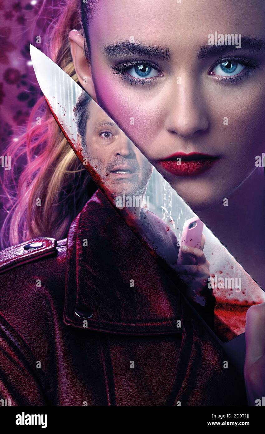 VINCE VAUGHN and KATHRYN NEWTON in FREAKY (2020), directed by CHRISTOPHER LANDON. Credit ...