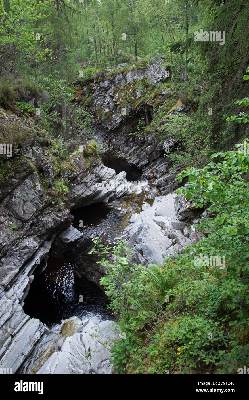 Ravine at the Falls of Bruar, Perthshire, Scotland, UK Stock Photo - Alamy