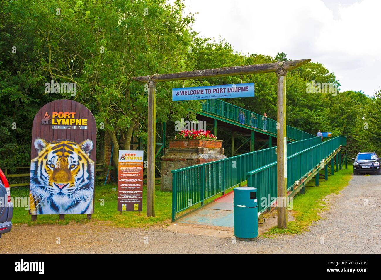 View of the entrance of Port Lympne Reserve -a breeding sanctuary for ...