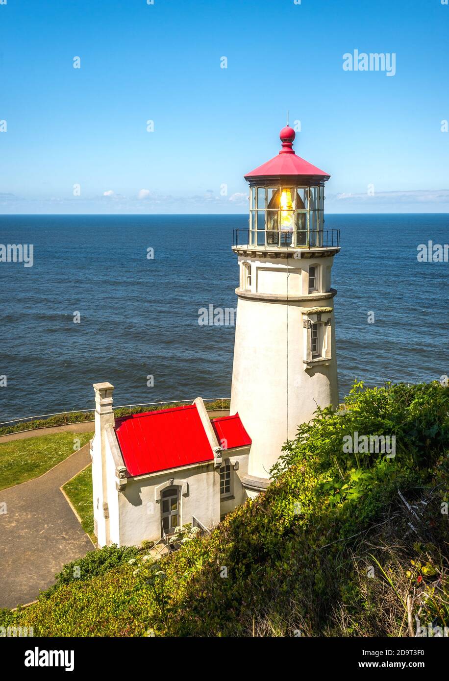 Heceta Head Historic Lighthouse , Oregon-USA Stock Photo - Alamy