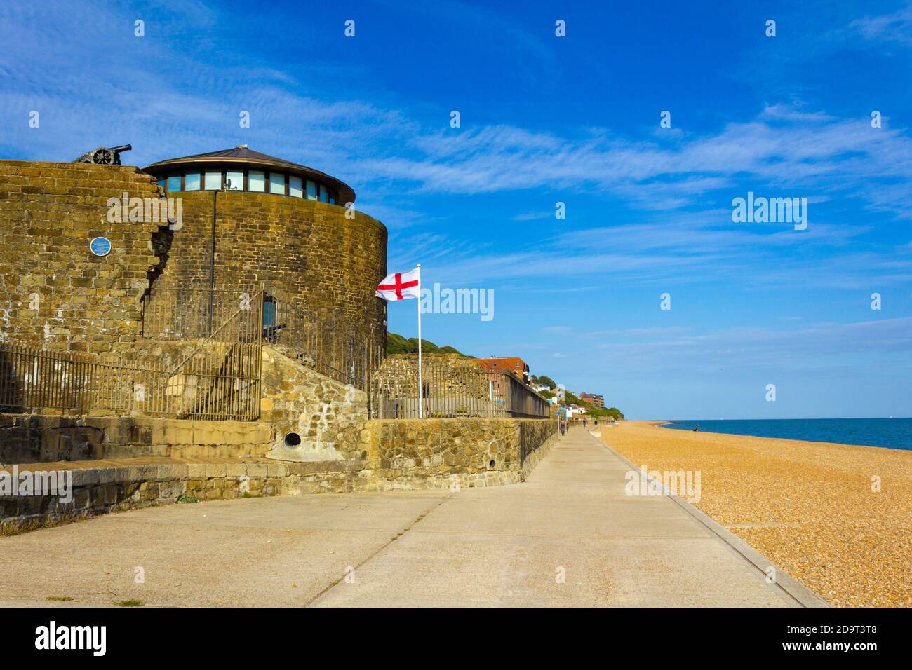 View of Sandgate Castle- an artillery fort originally constructed by ...