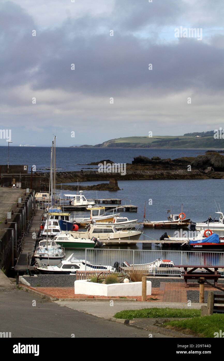 Maidens Harbour, Maidens Village, South Ayrshire, Scotland, UK The ...