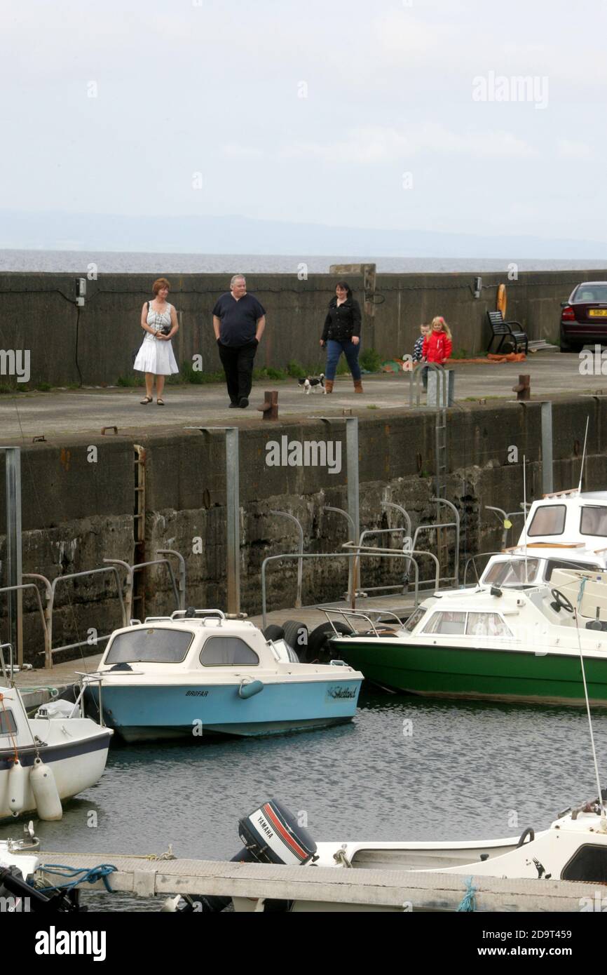 Maidens Harbour, Maidens Village, South Ayrshire, Scotland, UK The ...