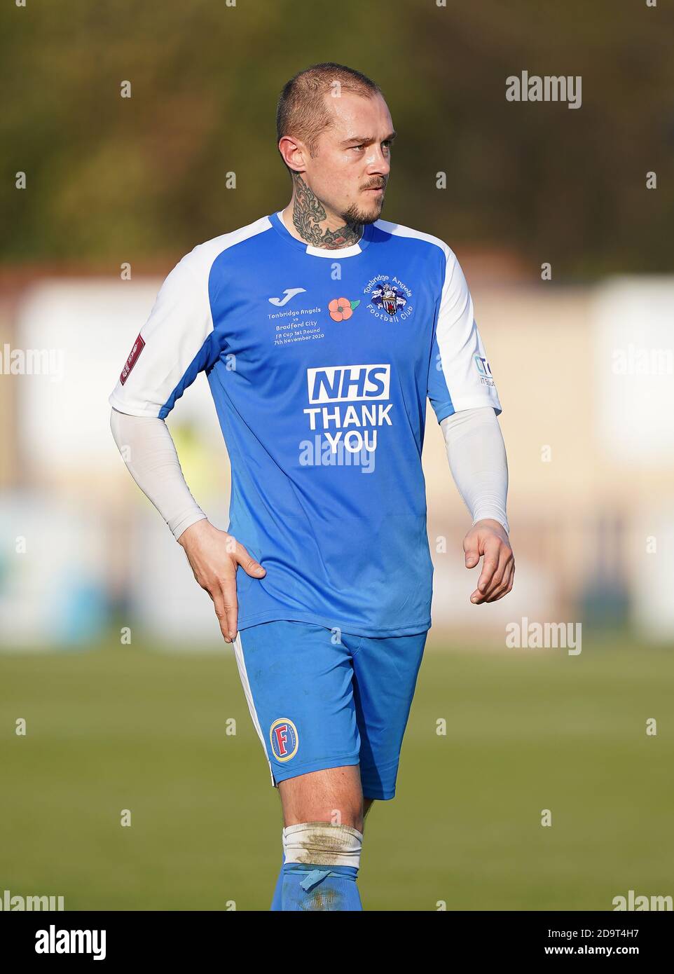 Tonbridge Angels' Arthur Lee during the FA Cup first round match at ...
