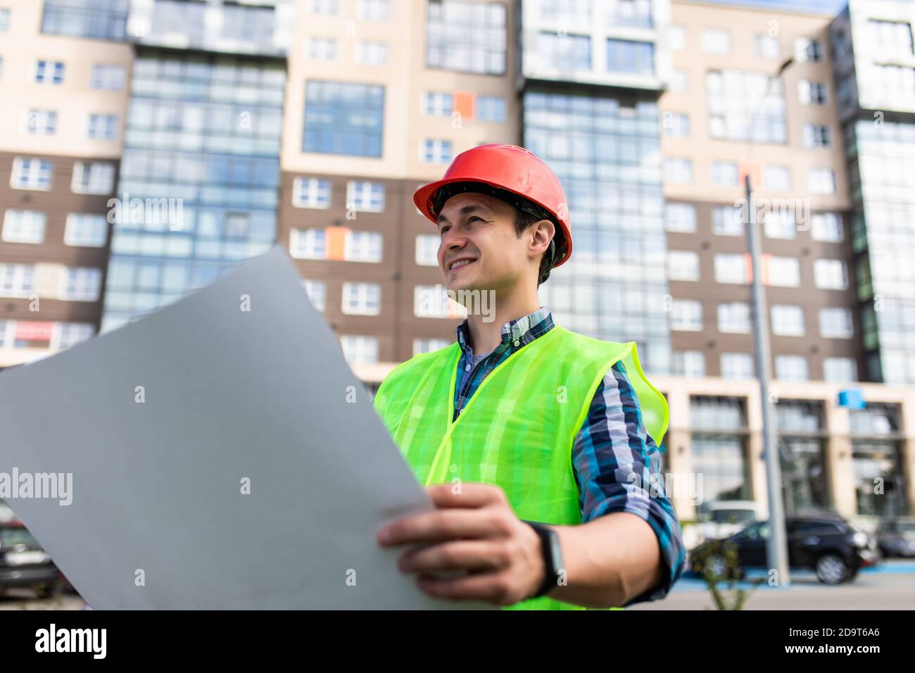 Construction Project business man Architect engineer manager at ...