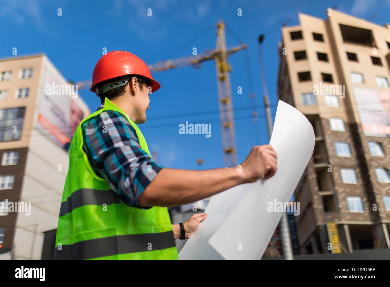 Construction Project business man Architect engineer manager at ...