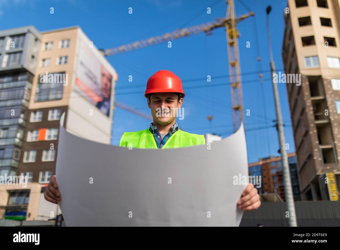 Construction Project business man Architect engineer manager at ...