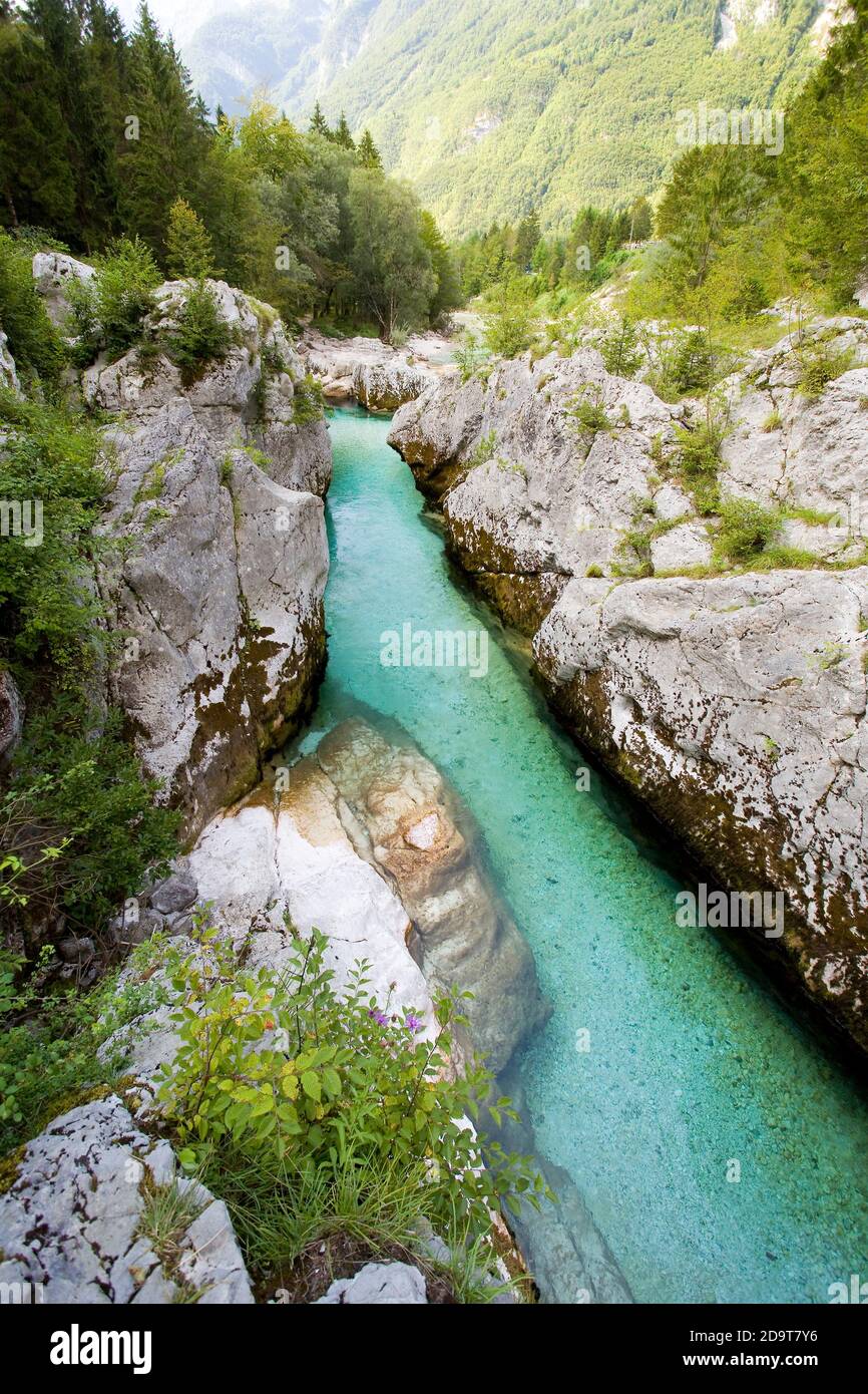 Beautiful waterfall soca river hi-res stock photography and images - Alamy