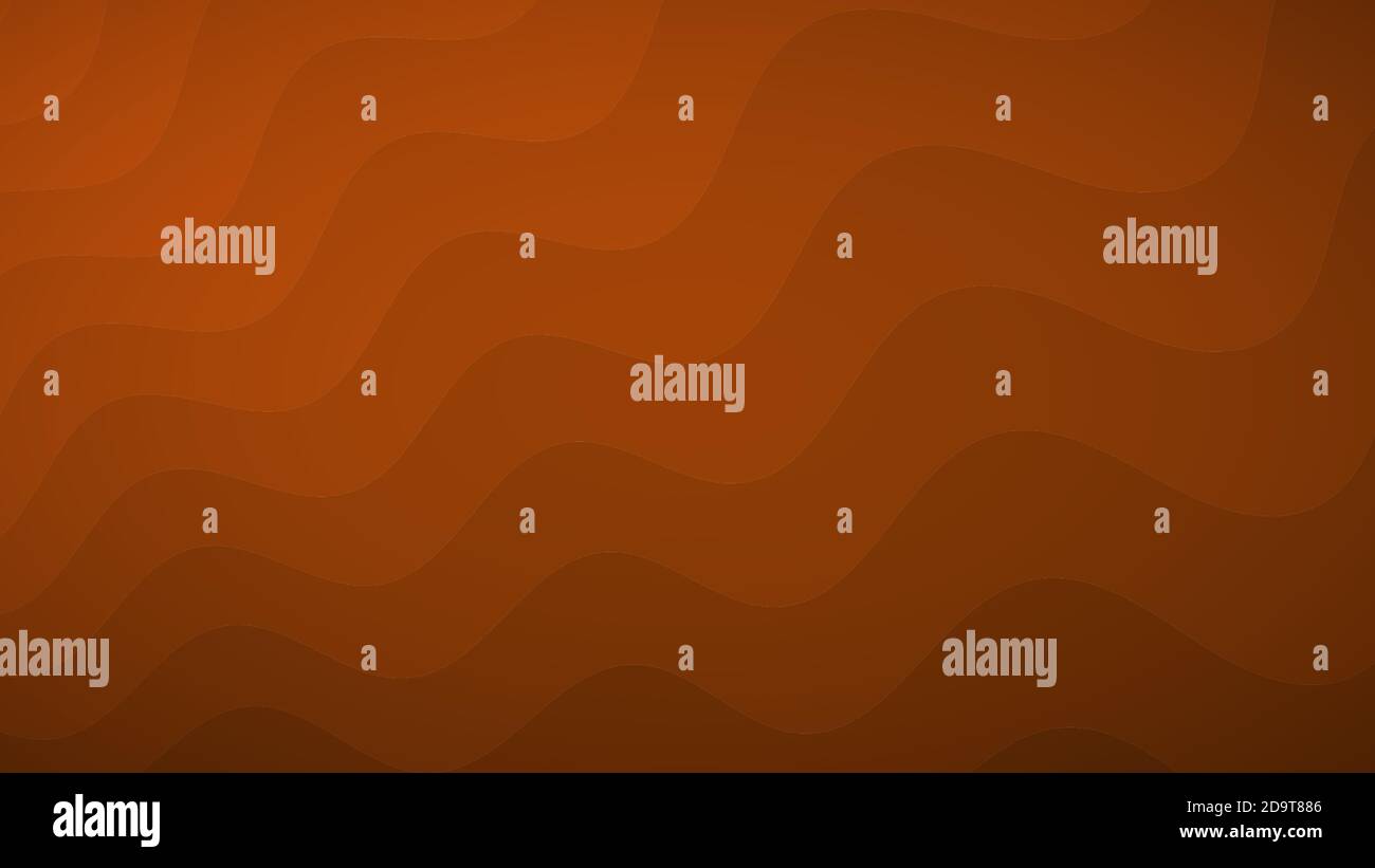 Abstract background of wavy lines in shades of orange Stock Vector ...