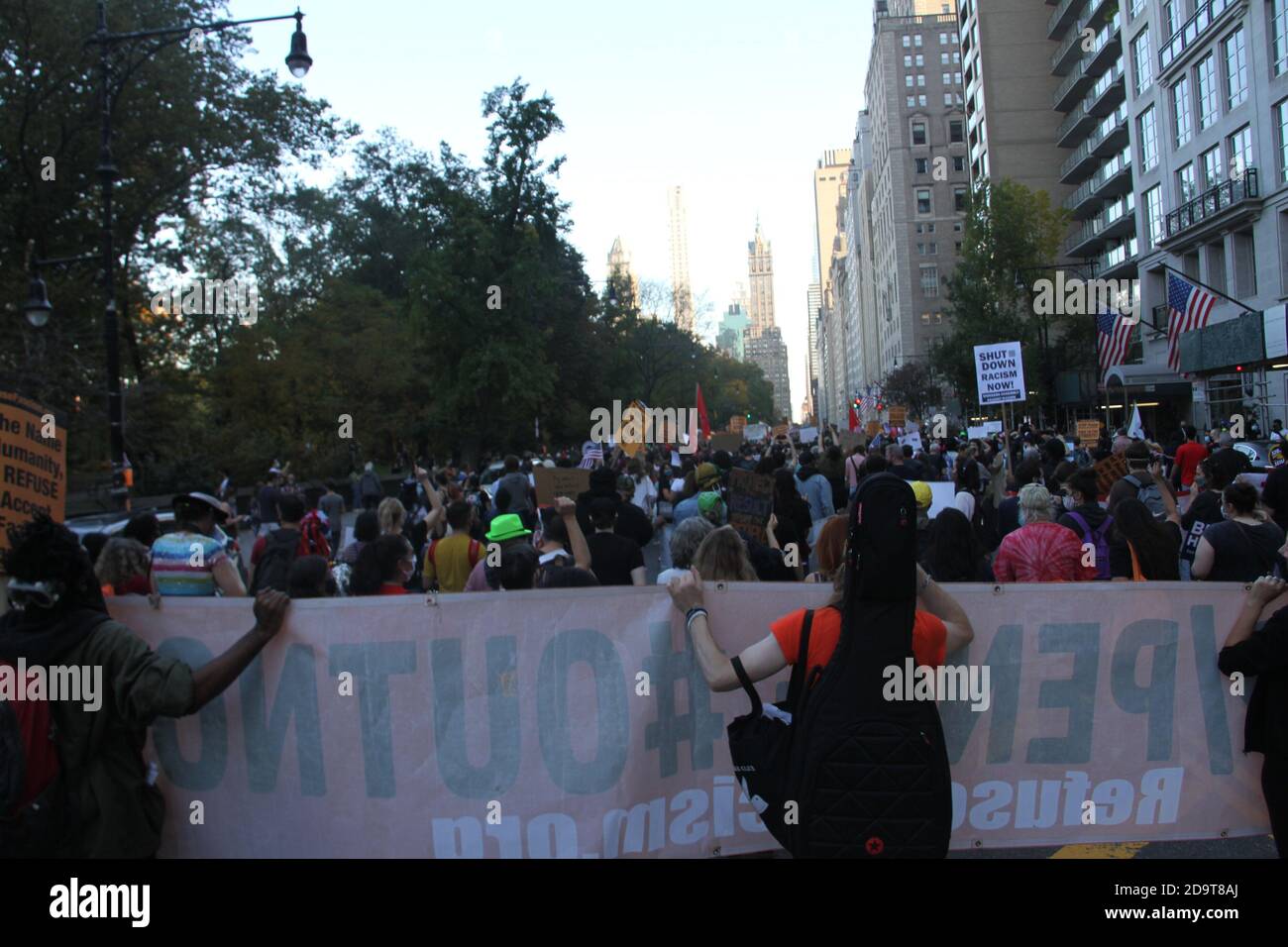New York, USA. 7th Nov, 2020. (NEW) People celebrate the victory of Joe ...