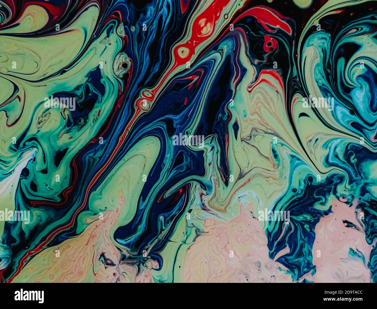 Abstract artwork with colorful curves and shapes Stock Photo - Alamy