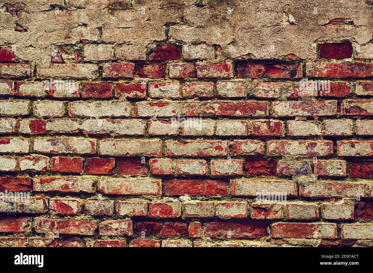 Old red brick rough wall grunge texture, vintage background Stock Photo ...