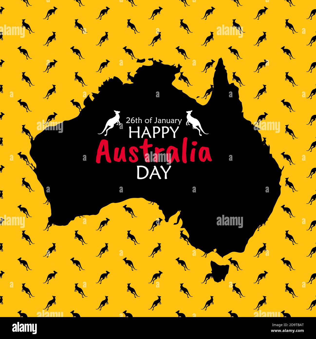 26 January Happy Australia Day. Vector Illustration Stock Vector Image ...