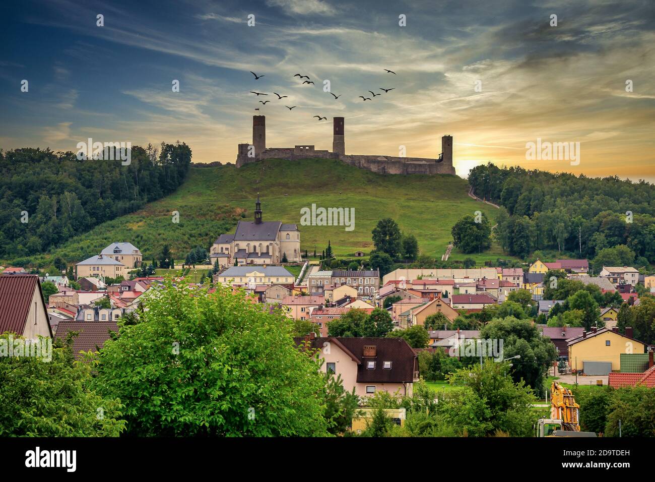 Castle ruins in Checiny, Poland Stock Photo - Alamy