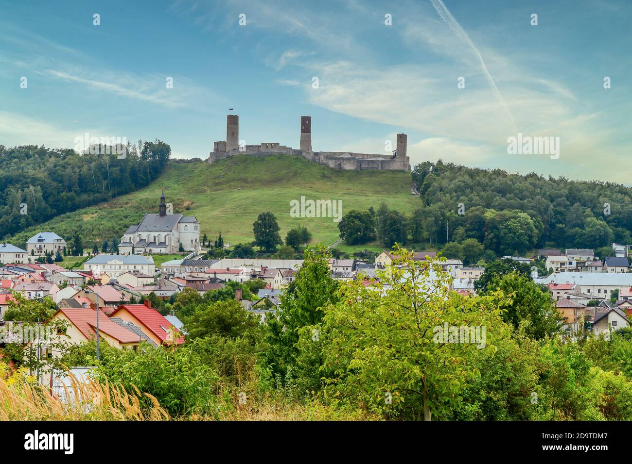Castle ruins in Checiny, Poland Stock Photo - Alamy