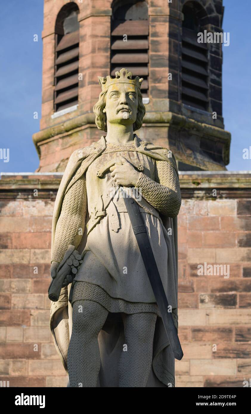 Statue of Robert the Bruce Lochmaben Dumfries and Galloway Scotland ...