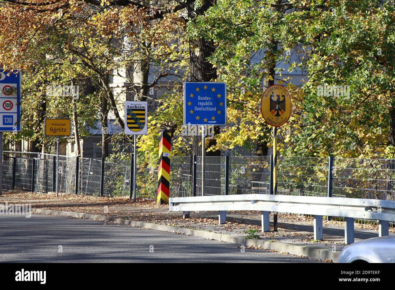 Grenzübergang Stadtbrücke Görlitz Zgorzelec Deutschland Polen border ...