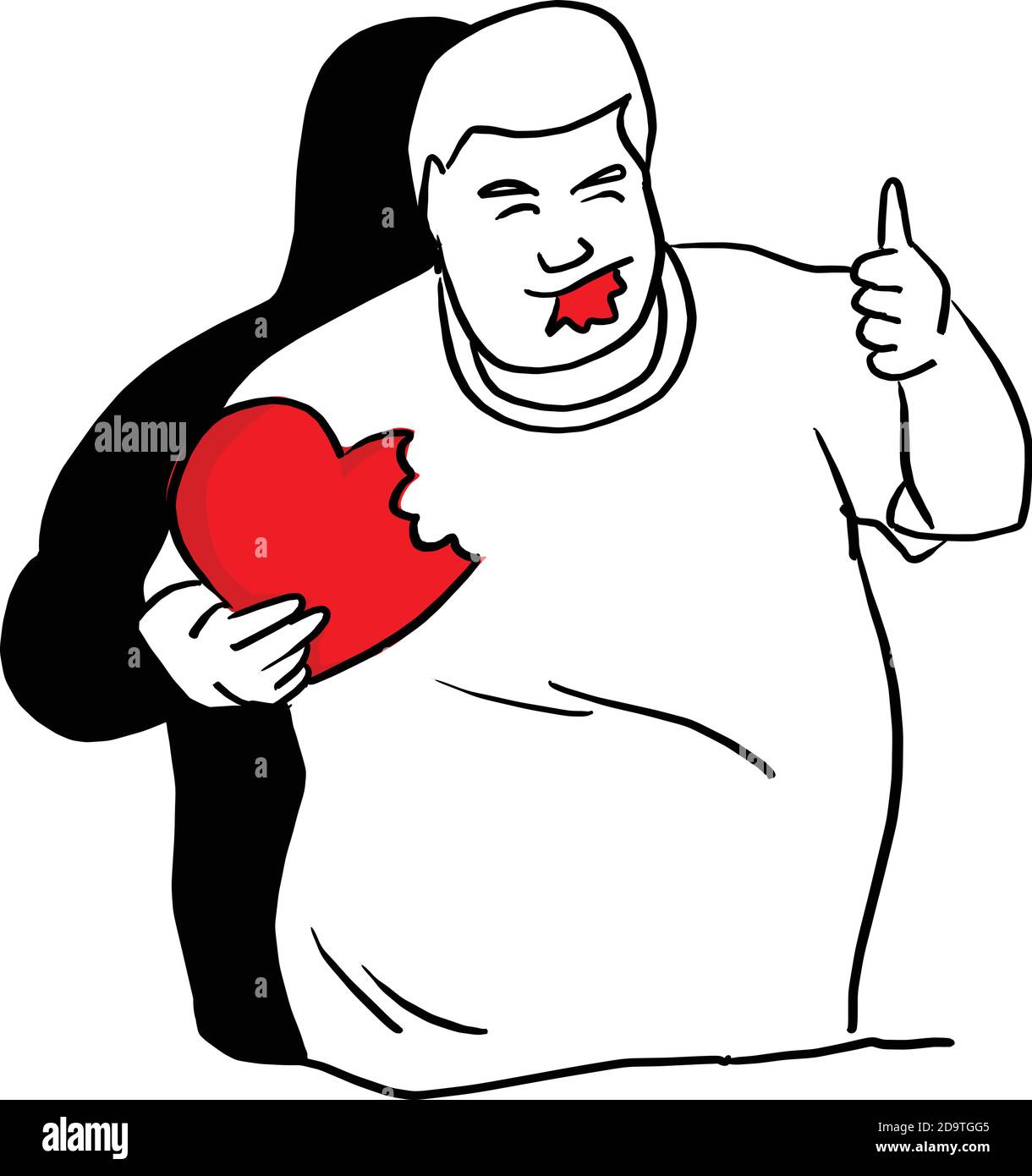 Man in black pastry Stock Vector Images - Alamy