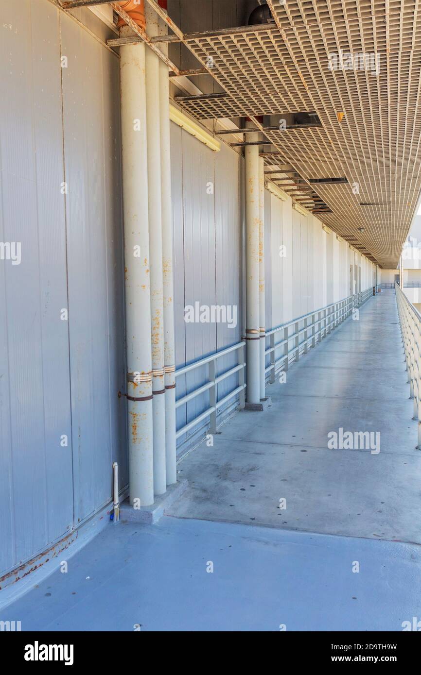 Scene with passageway modern construction minimalist view Stock Photo ...