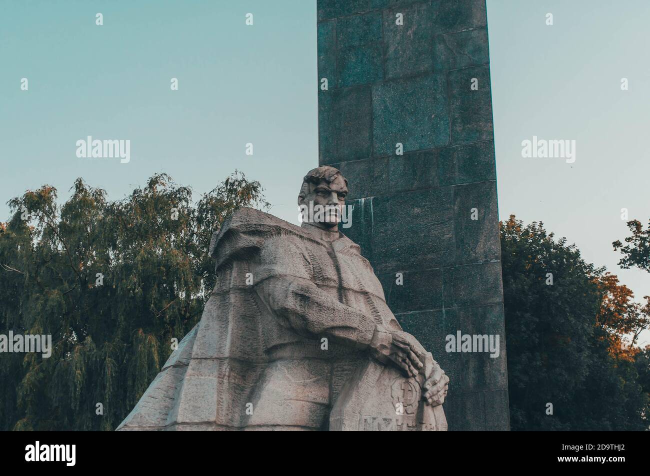POLTAVA, UKRAINE - AUGUST 01, 2020: Memorial of Soldier Glory. monument ...