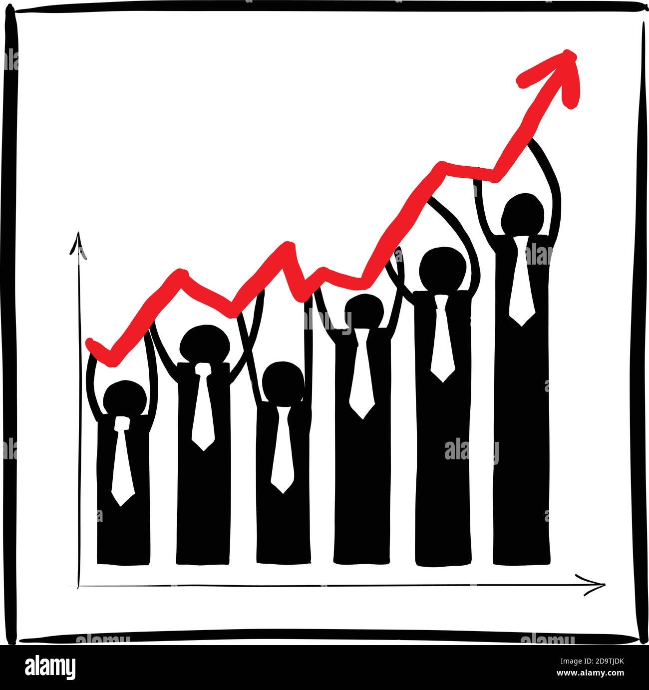 Cartoon illustration man raising hand hi-res stock photography and ...