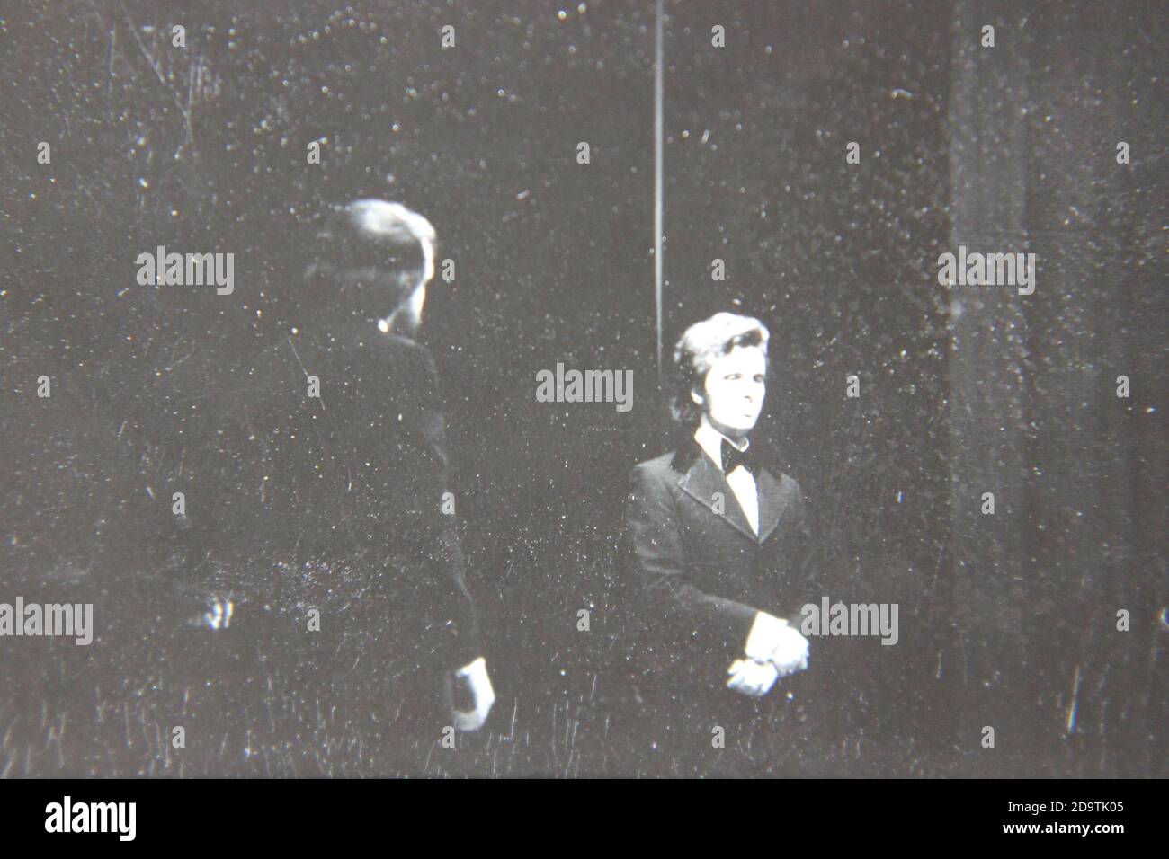 Fine 1970s vintage black and white photography of an on stage ...