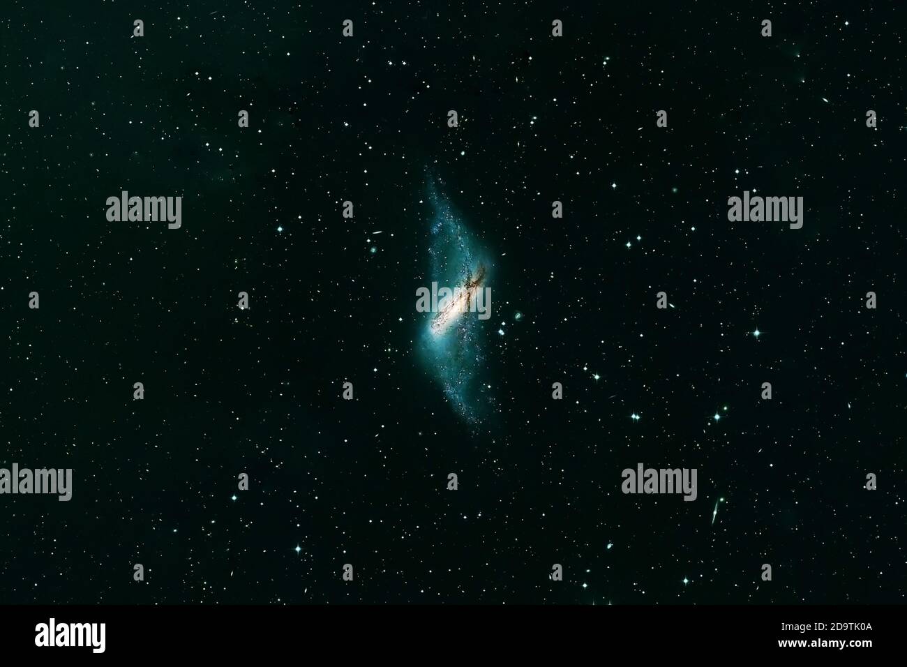 Beautiful blue galaxy in deep space. Elements of this image furnished ...