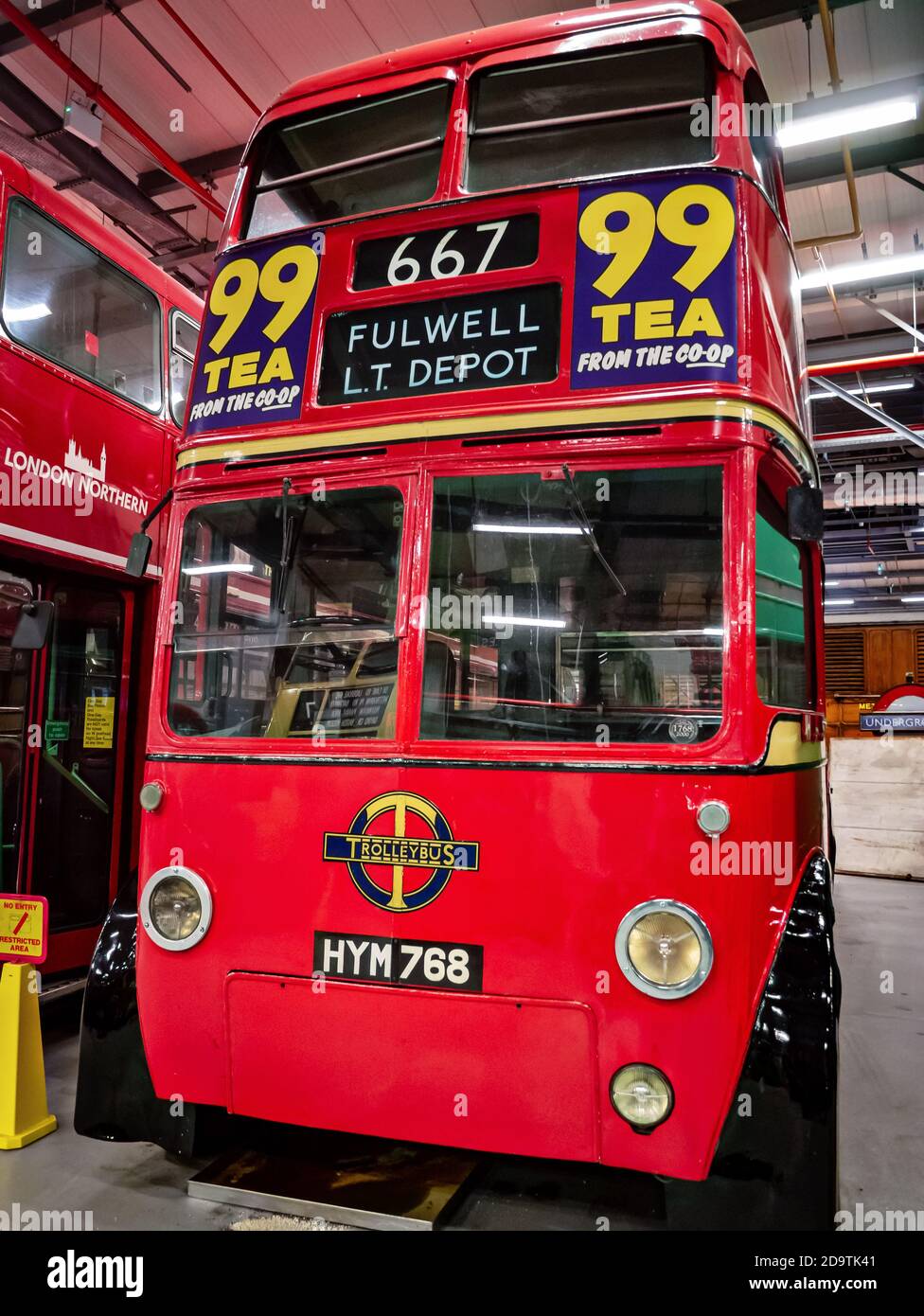667 Trolleybus, London transport museum depot Stock Photo - Alamy