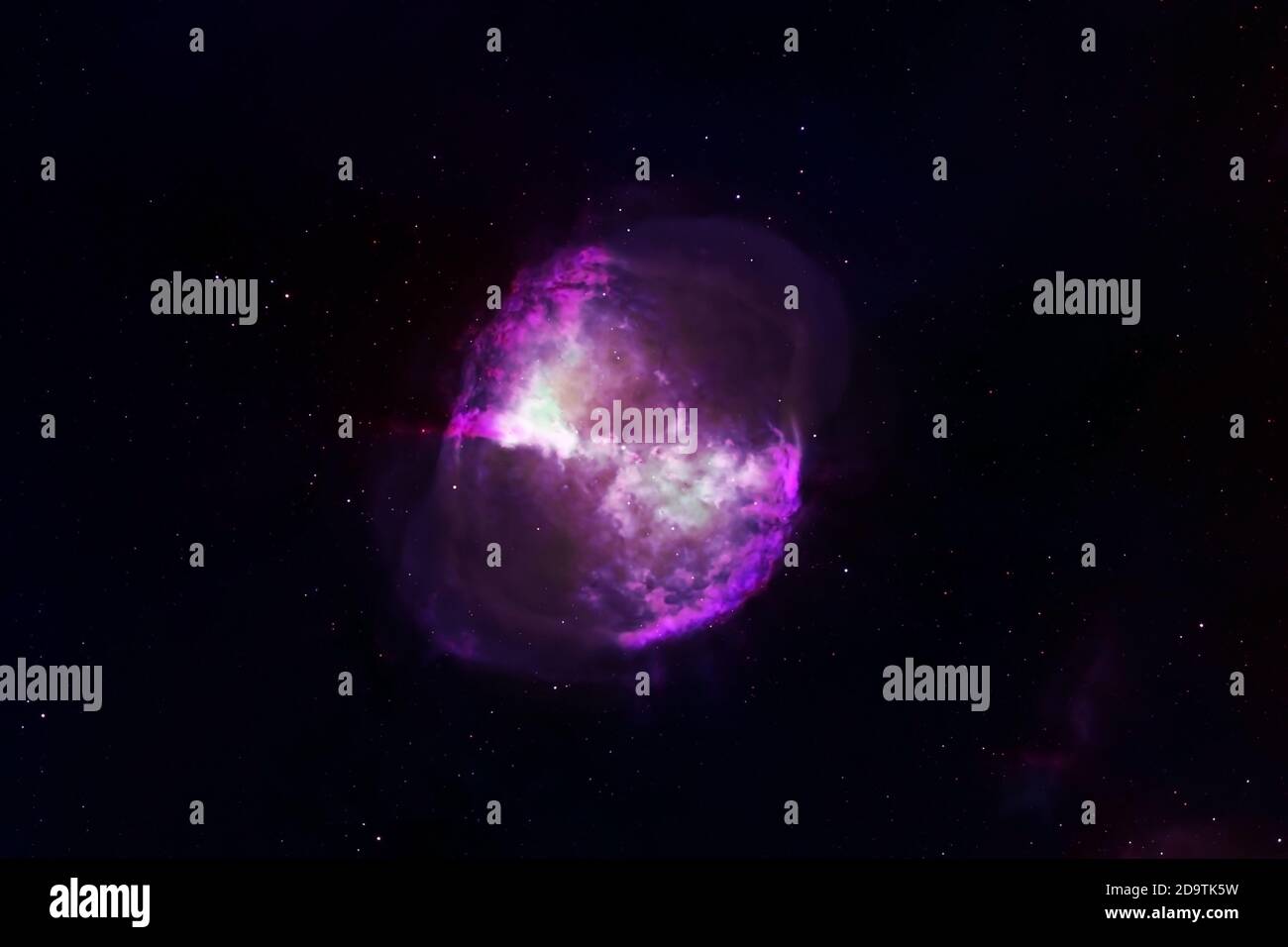 The neutron star against the background of space. Elements of this ...