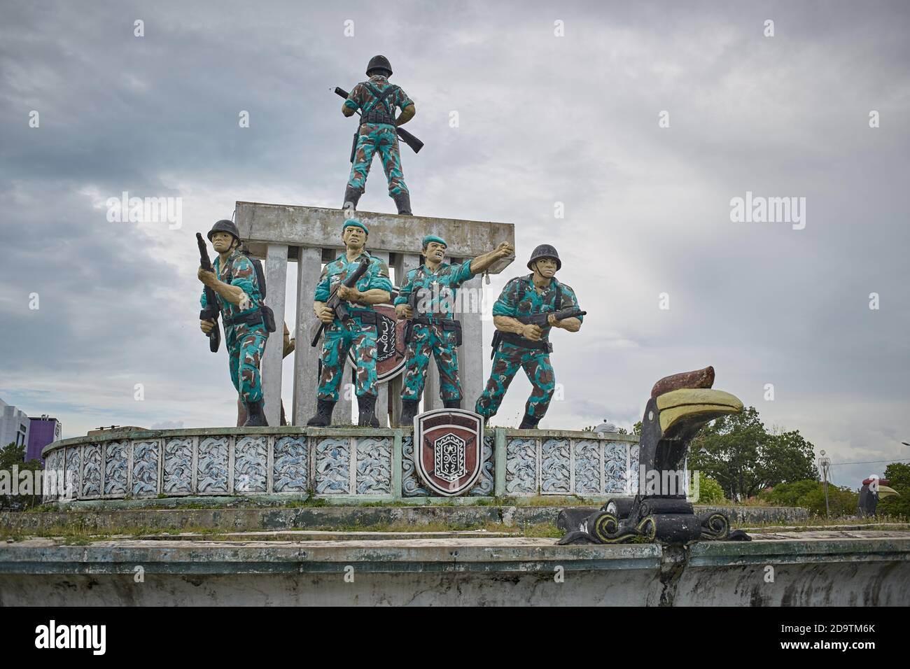 Palangka Raya, Kalimantan, Indonesia, February 2016. Monument in the ...