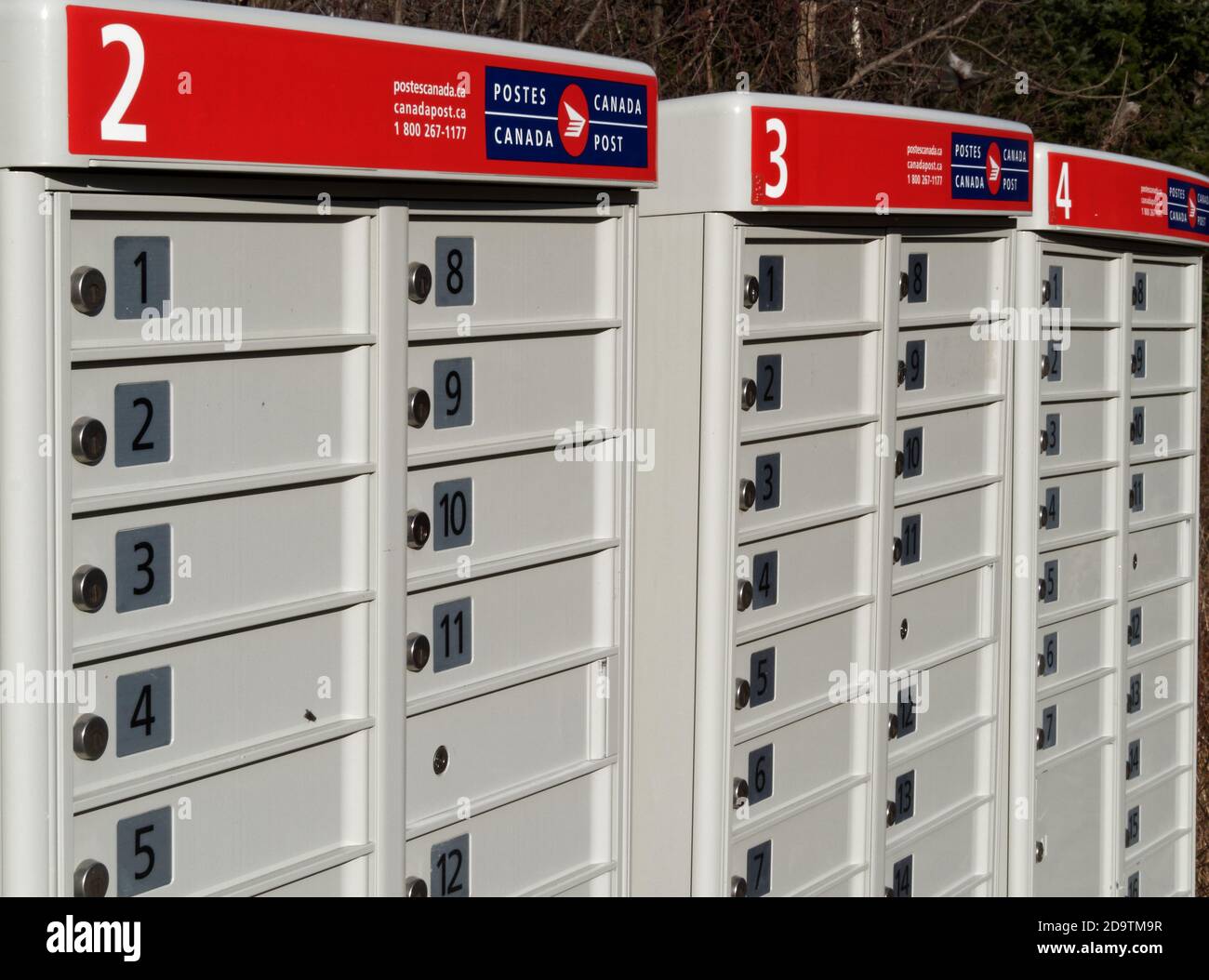 Community mailboxes hi-res stock photography and images - Alamy