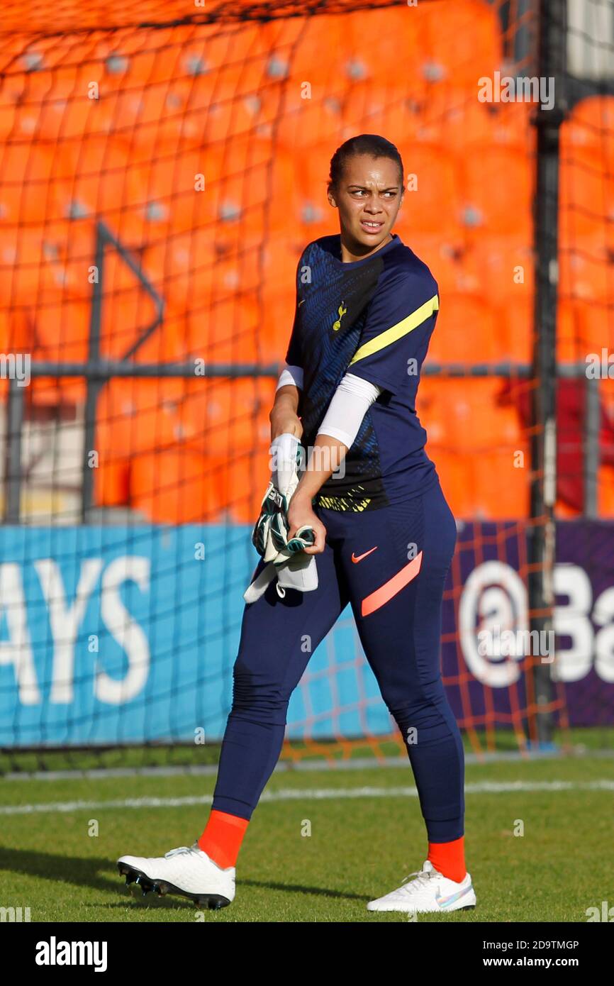 London, UK. 07th Nov, 2020. Goalkeeper Rebecca Spencer of Spurs Women ...