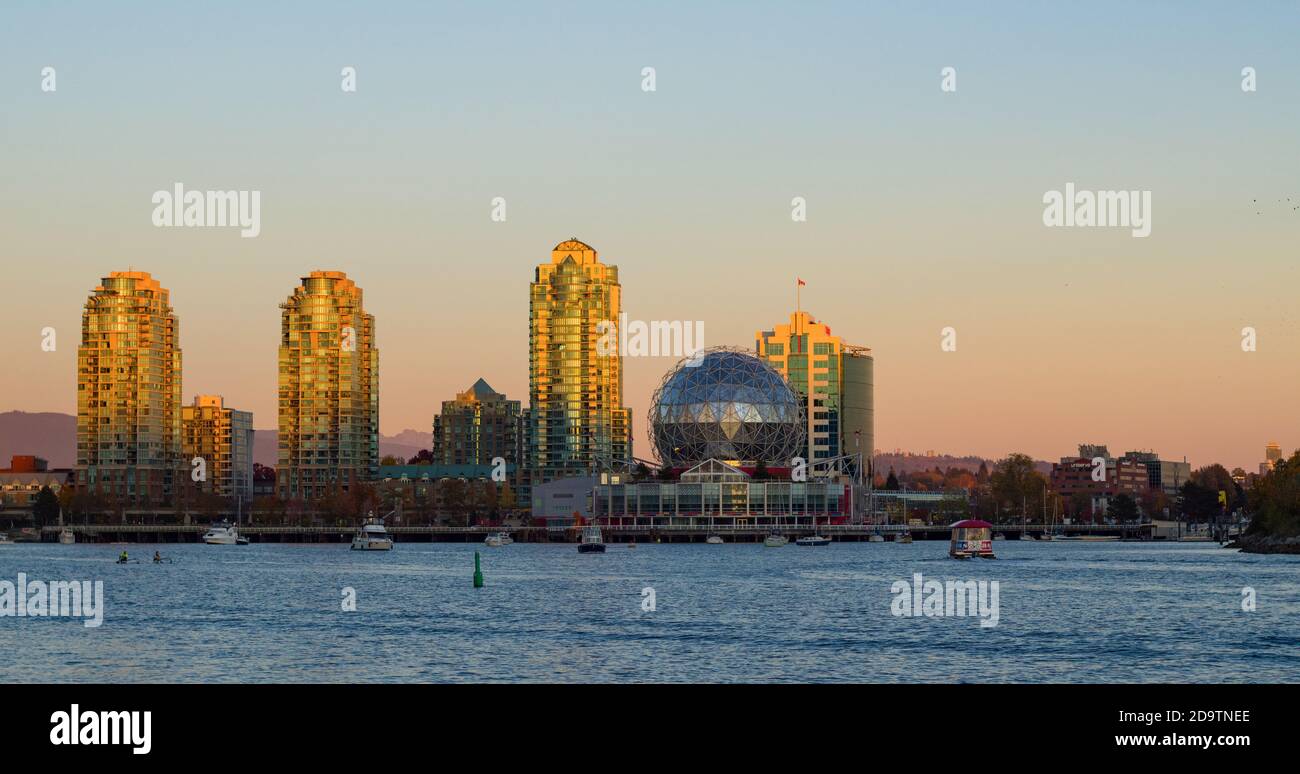 Science world and waterfront buildings Stock Photo - Alamy