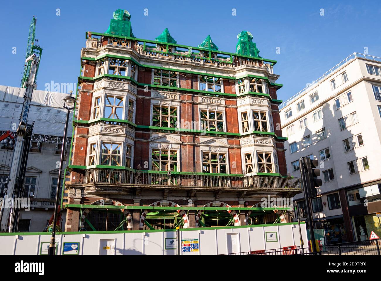 Preserved frontage of a historic building in Piccadilly, London, UK ...