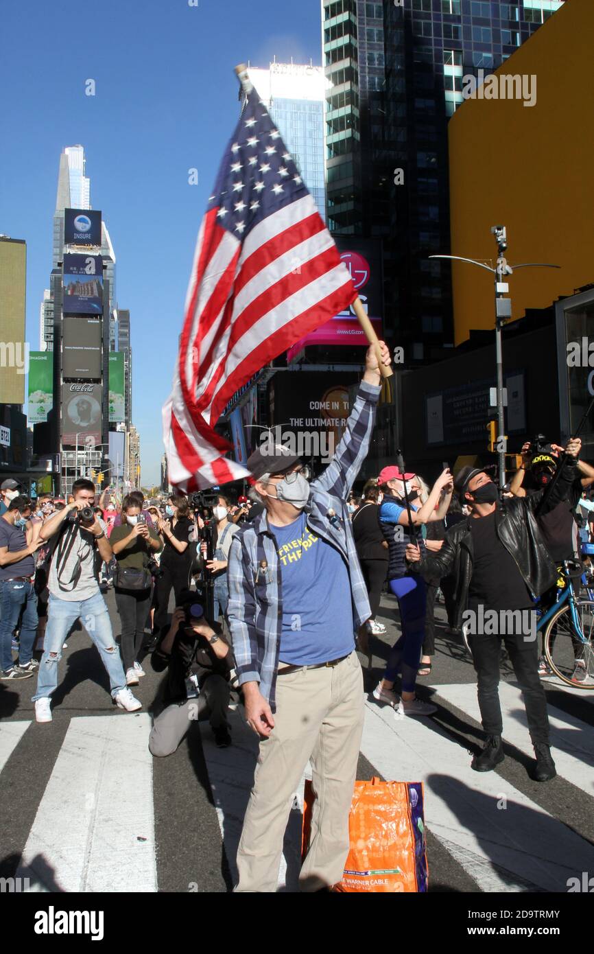 November 7, 2020, New York, New York, USA: Celebrations breakout all ...