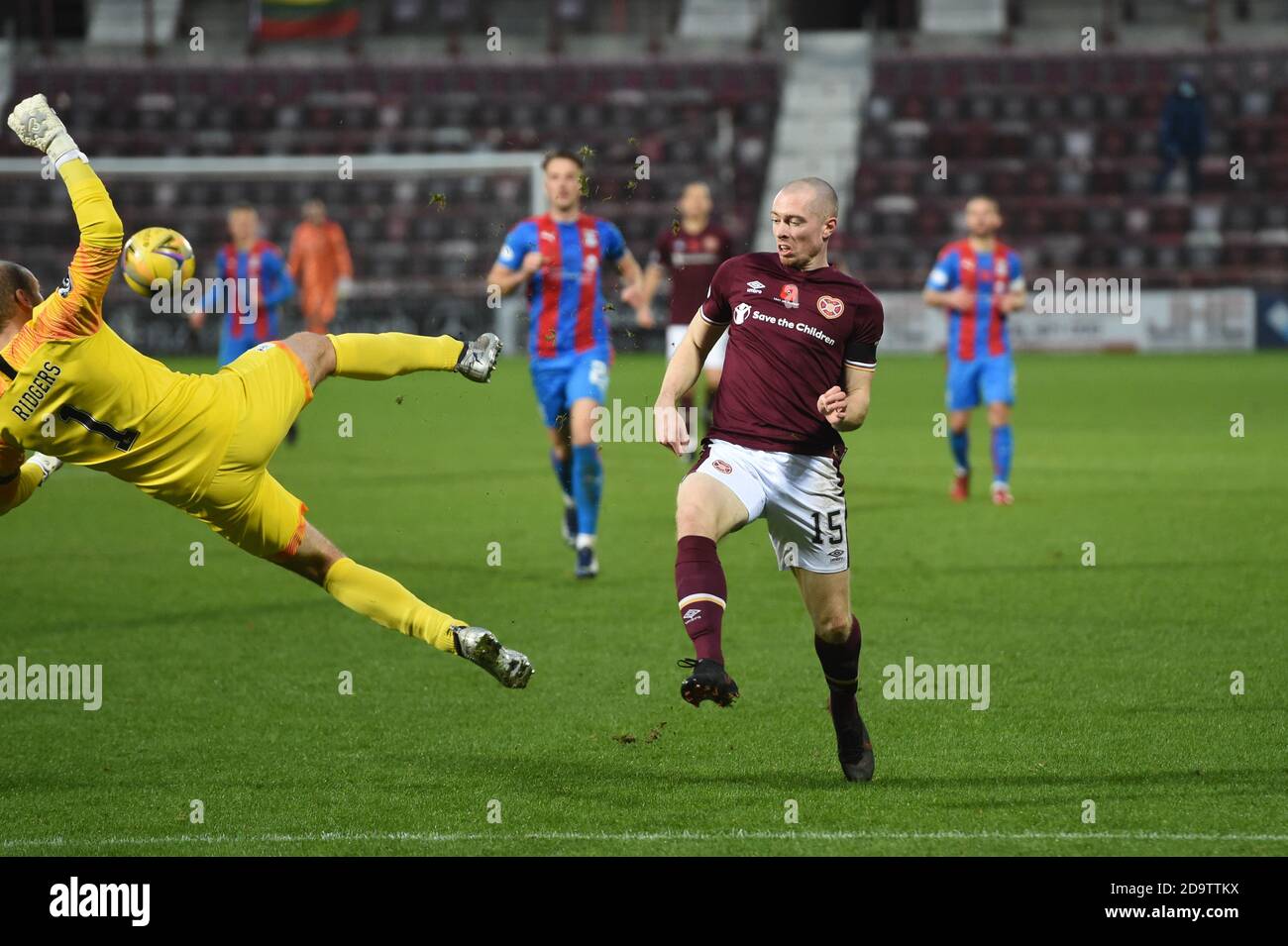 Tynecastle Park, Edinburgh, Scotland. UK .7th Nov 20. Scottish ...