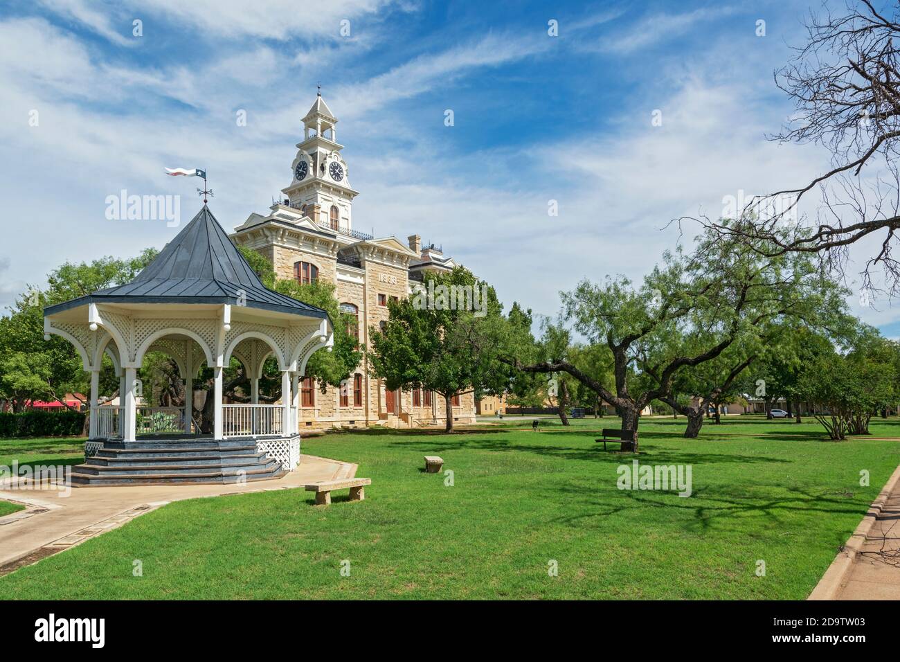 Texas, Albany, Shackelford County Courthouse built 1883-84 Stock Photo ...