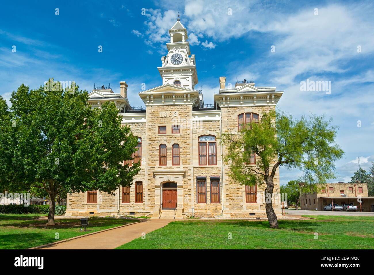 Texas, Albany, Shackelford County Courthouse built 1883-84 Stock Photo ...