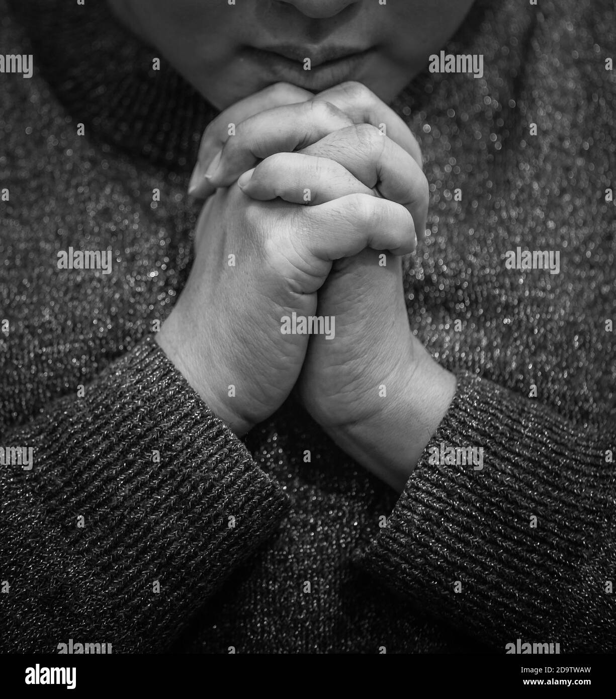 Jesus in pain church Black and White Stock Photos & Images - Alamy